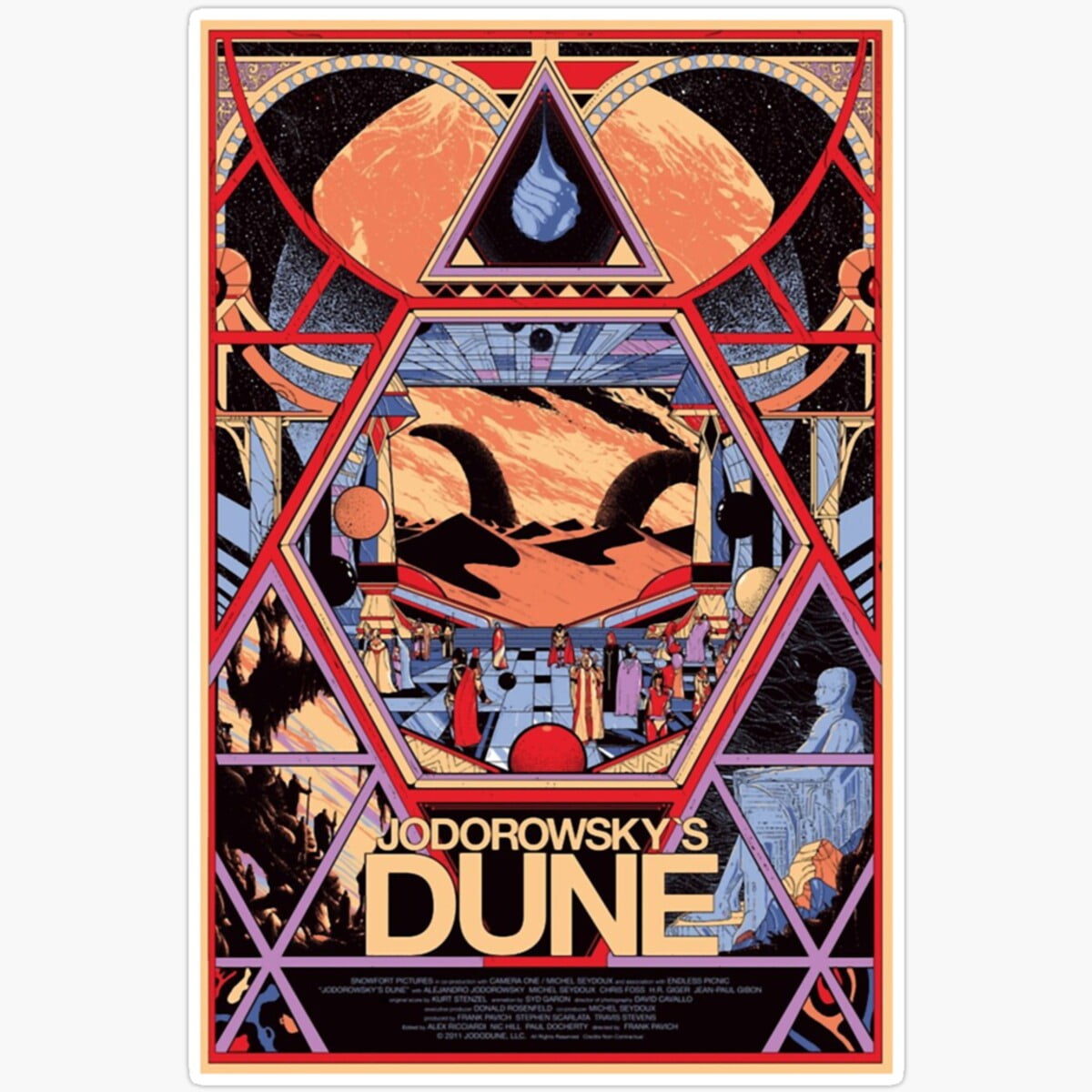 Kira Jodorowsky's Dune Sticker Decorative Laptop, Phone Stickers ...