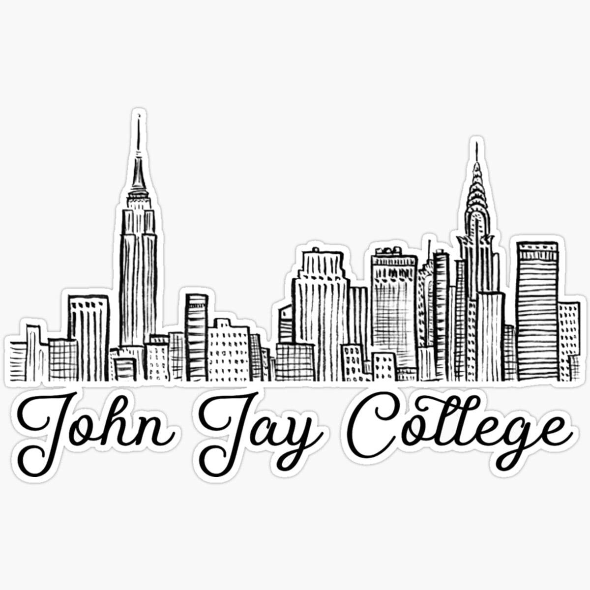 Kira John Jay College Sticker Decorative Laptop, Phone Stickers ...