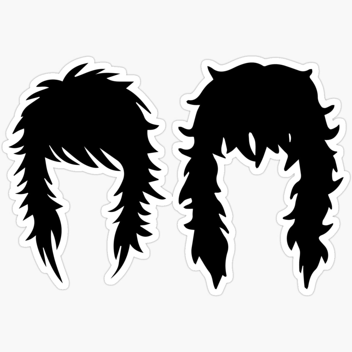 Kira Johnnie Guilbert's and Jake Webber's hair Sticker Decorative ...