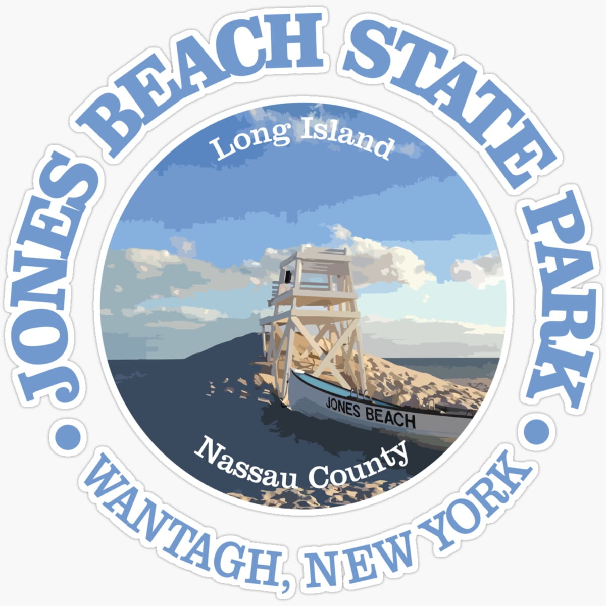 Kira Jones Beach State Park Sticker Decorative Laptop, Phone Stickers ...