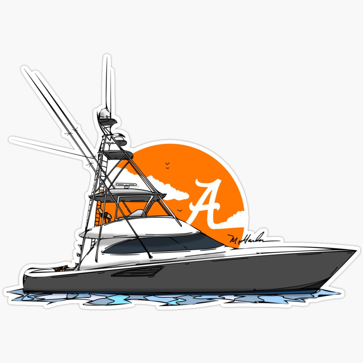 Kira It Just Takes Time Orange Beach Alabama Billfish Sticker ...