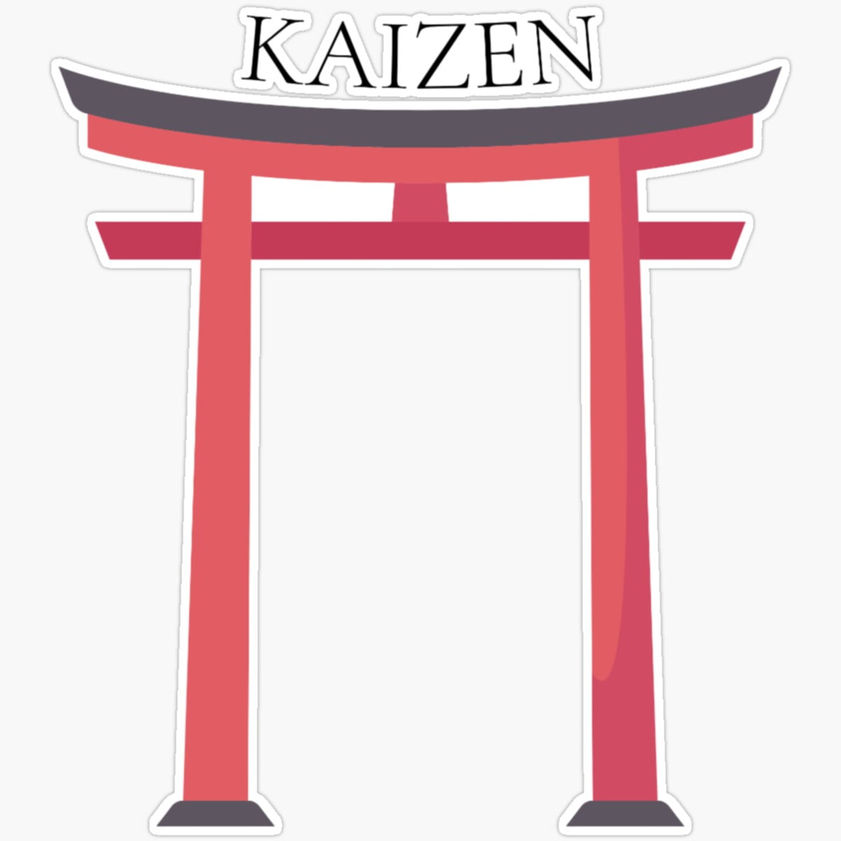 Kira Kaizen Torii Gate Sticker Decorative Laptop, Phone Stickers ...