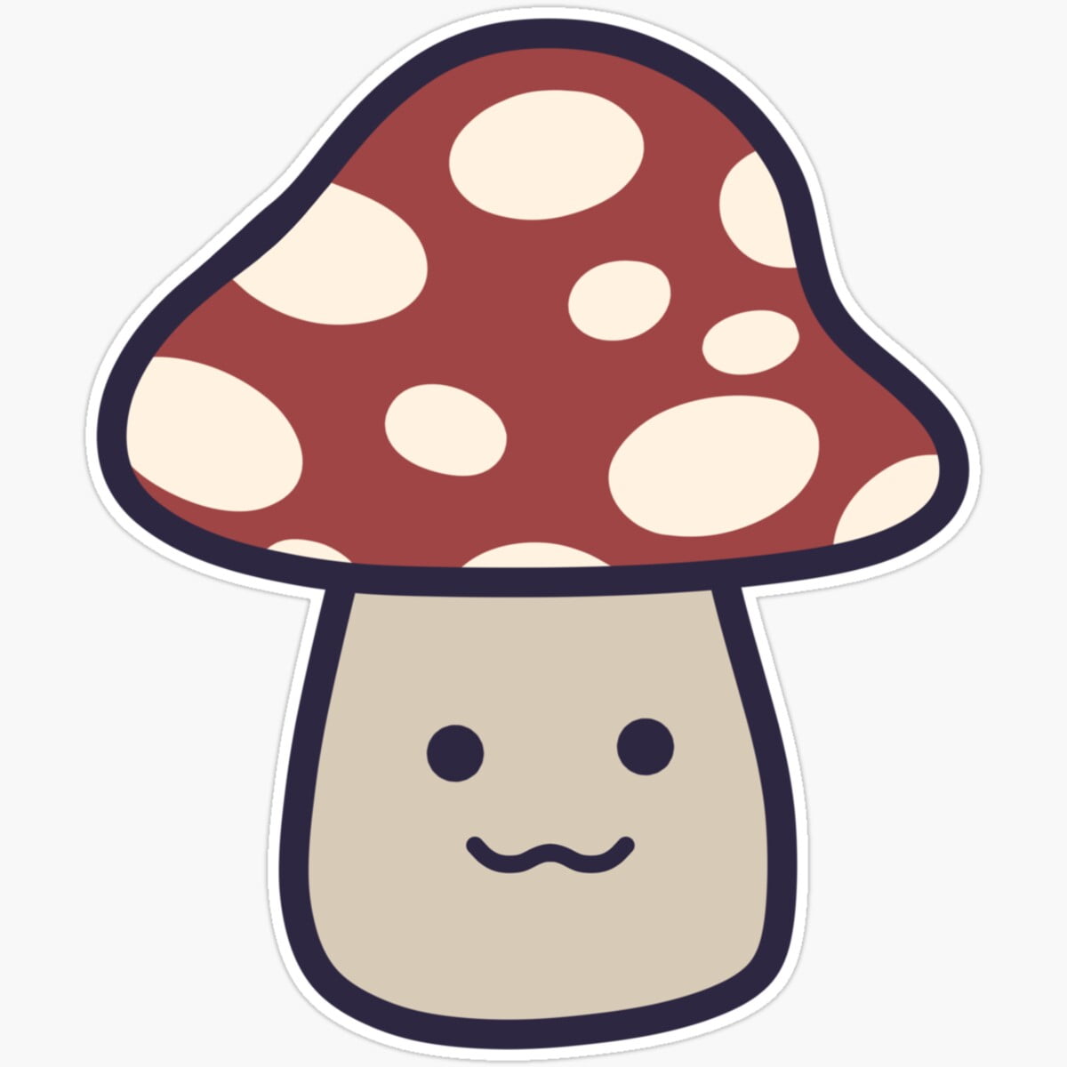 Kira Kawaii mushroom chibi Sticker Decorative Laptop, Phone Stickers ...