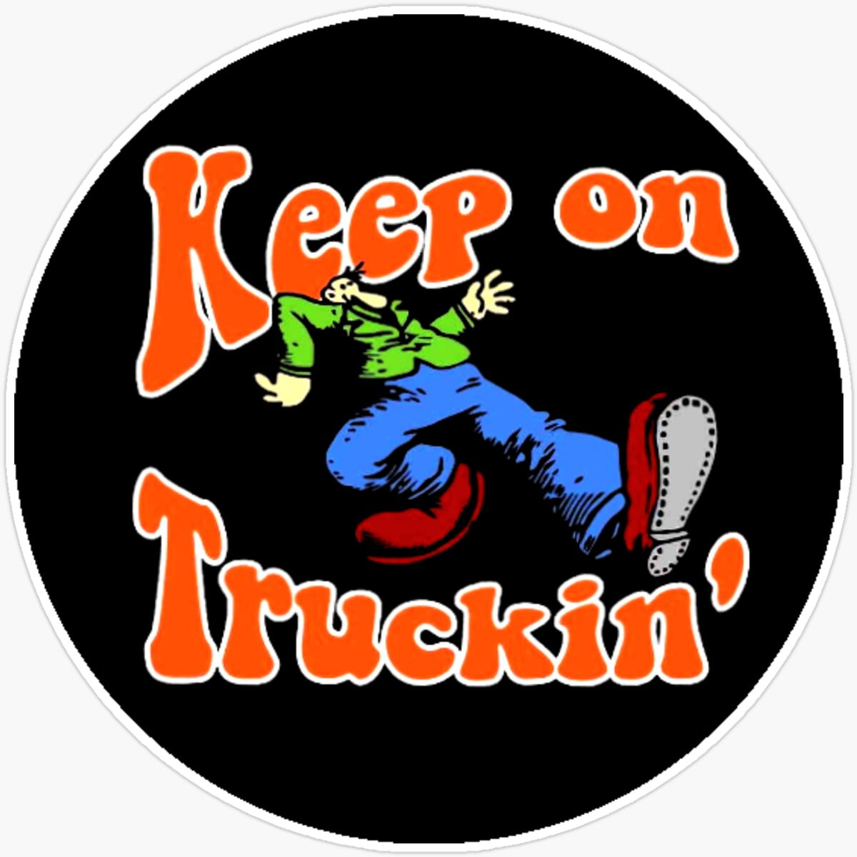 Kira Keep On Truckin Sticker Decorative Laptop, Phone Stickers ...