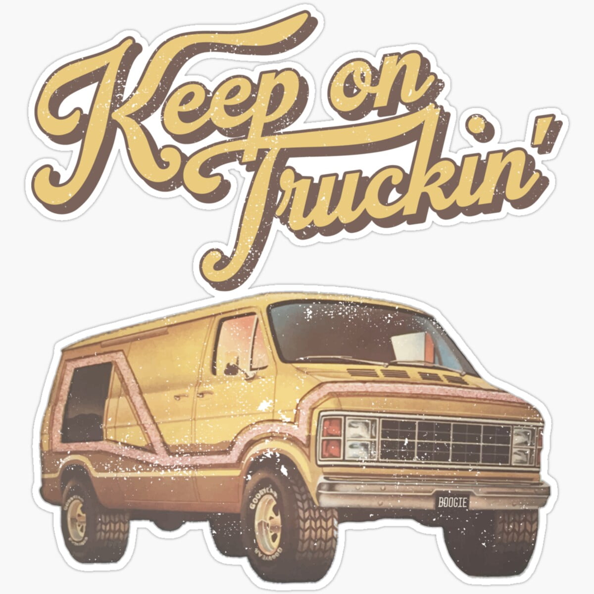 Kira Keep on Truckin' Sticker Decorative Laptop, Phone Stickers ...