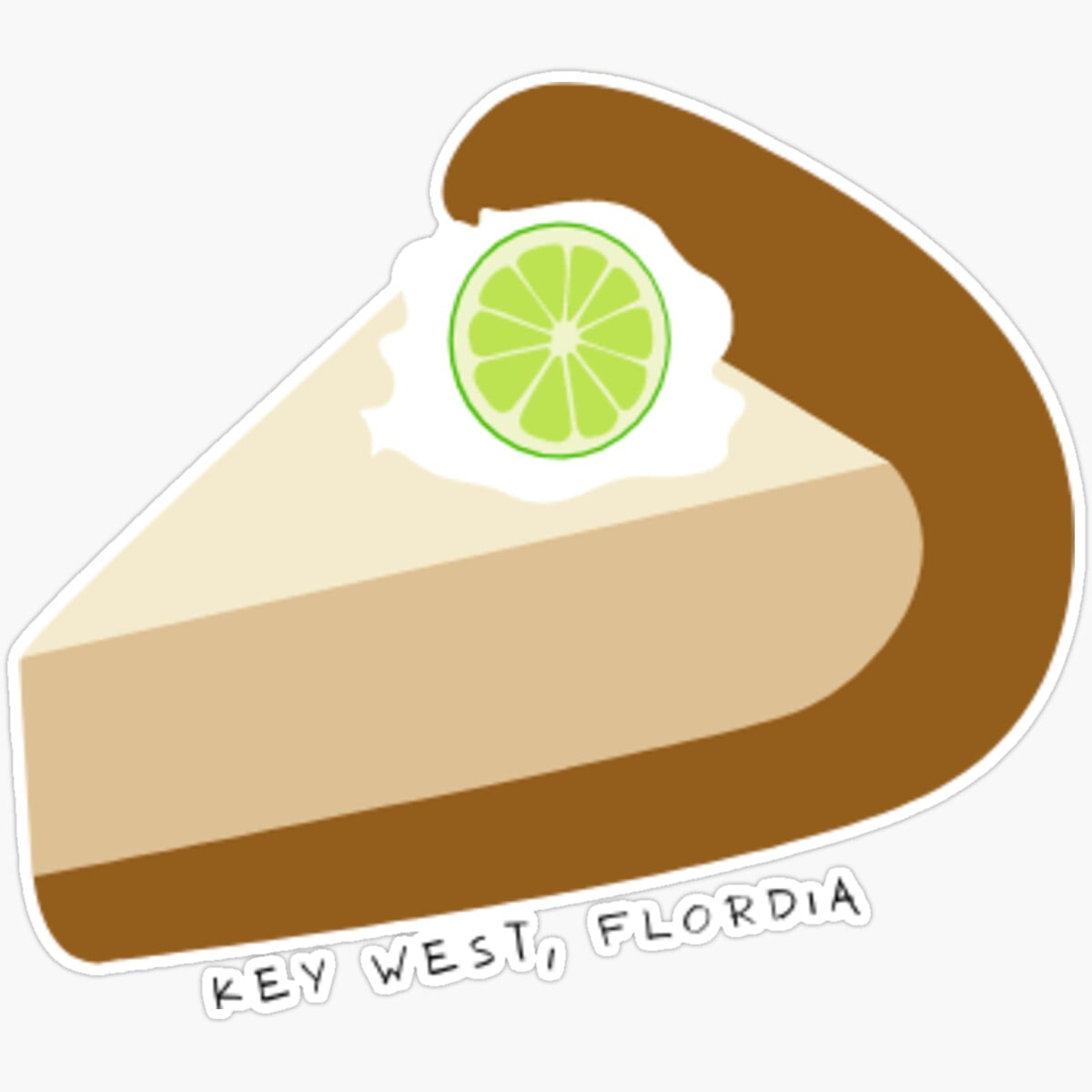 Kira Key Lime Pie Sticker Decorative Laptop, Phone Stickers, Waterproof ...
