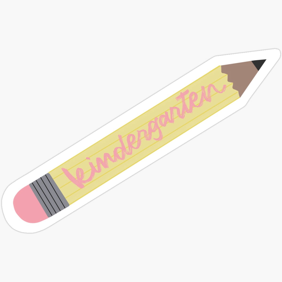 Kira Kindergarten Teacher Pencil Sticker Sticker Decorative Laptop ...