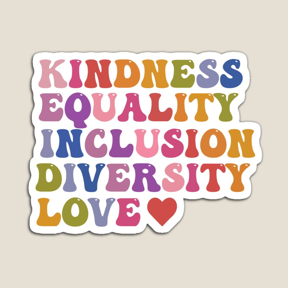 Kira - Kindness Inclusion Diversity Love Democrat Sticker - 1938 Hot ...