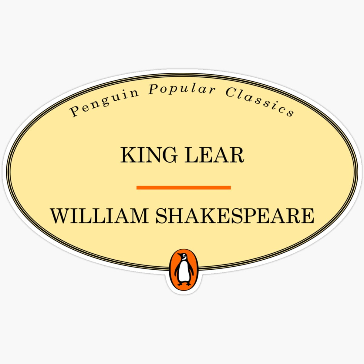 Kira King Lear William Shakespeare Popular Classics Logo Sticker Decorative Laptop, Phone ...