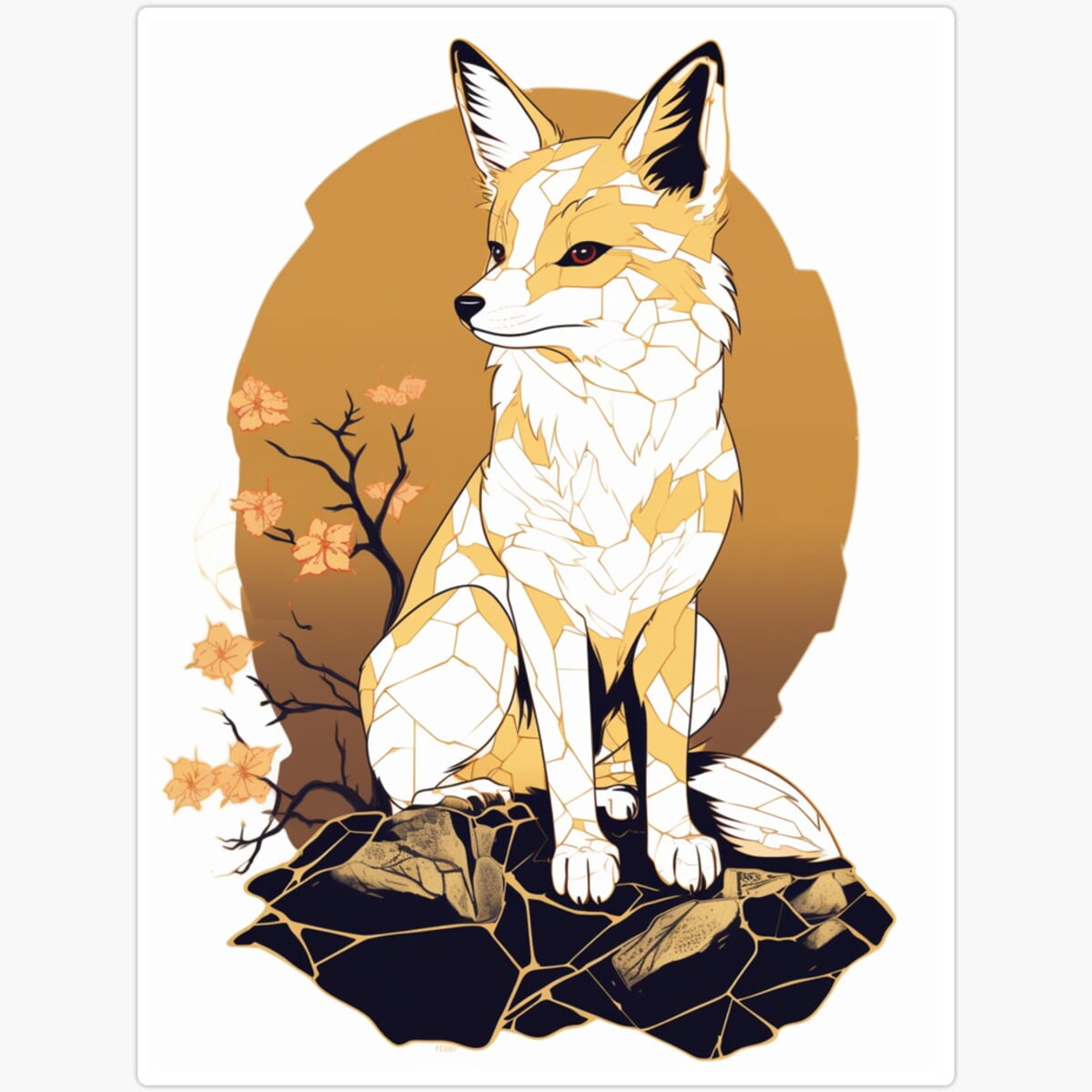 Kira Kintsunegi: A Kitsune’s Tale Sticker Decorative Laptop, Phone ...