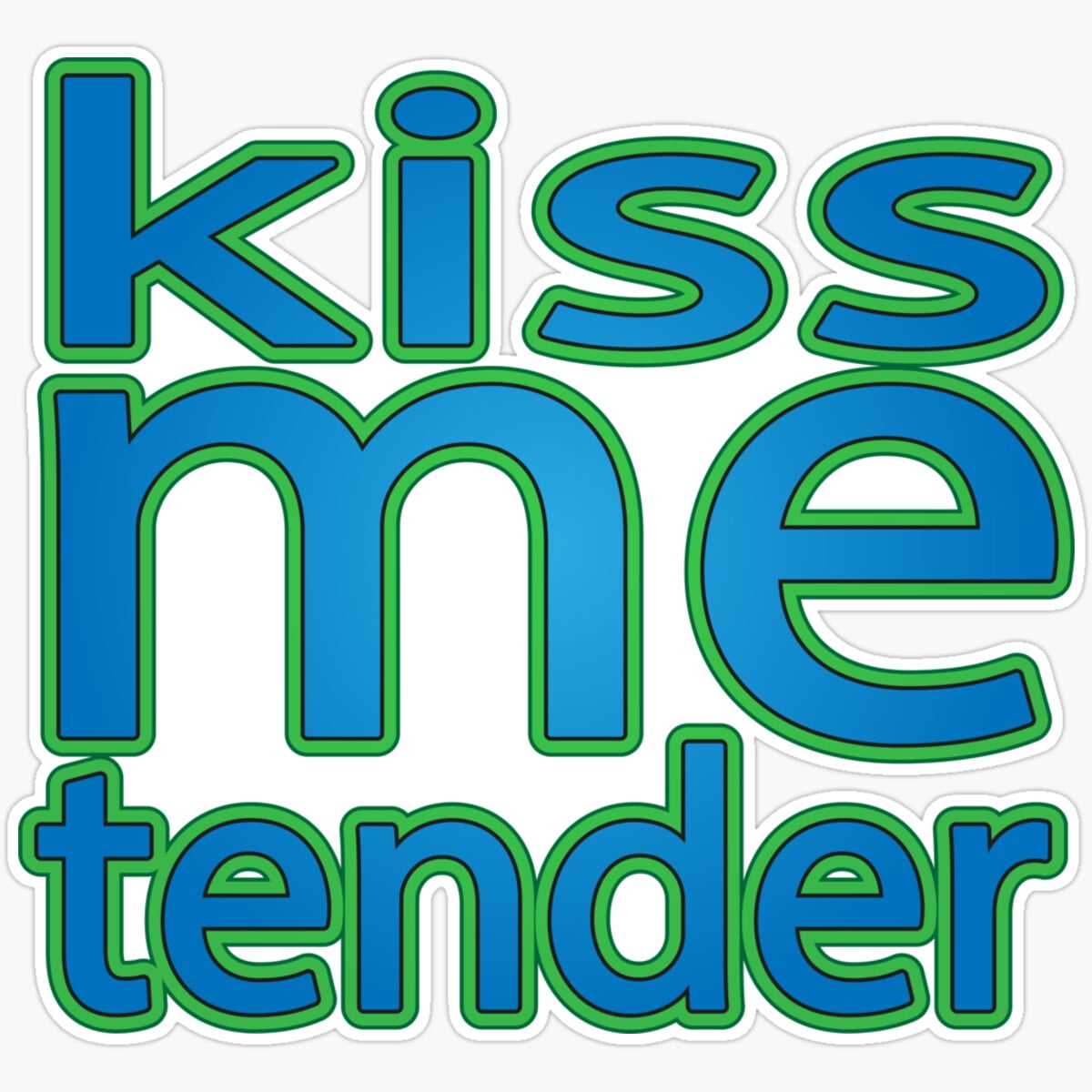 Kira Kiss Me Tender, i love endorphins Sticker Decorative Laptop, Phone ...