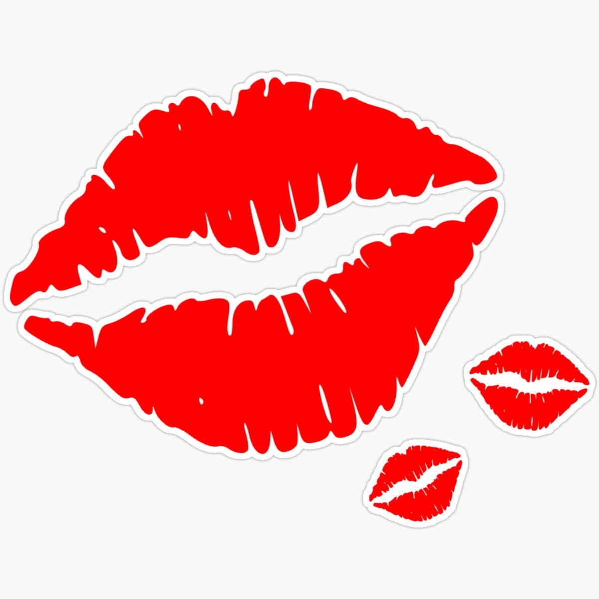 Kira Kissy Lips Sticker Decorative Laptop, Phone Stickers, Waterproof Decals Water Bottles, Hot ...