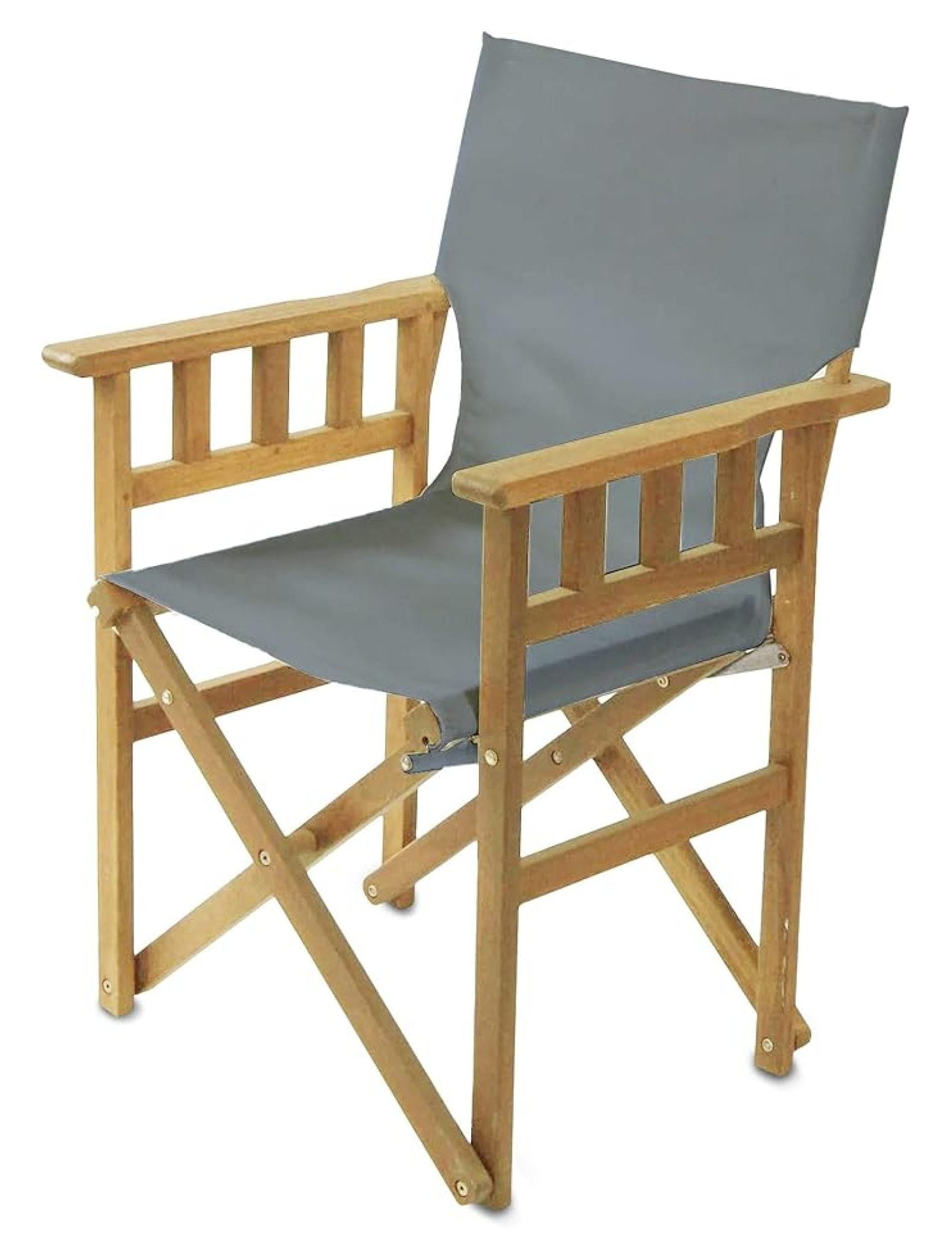 Pangean Campaign Chair, Portable Wood Folding Chair with Heavy-Duty ...
