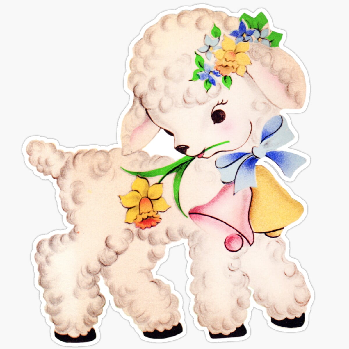 Kira Kitsch lamb Sticker Decorative Laptop, Phone Stickers, Waterproof ...
