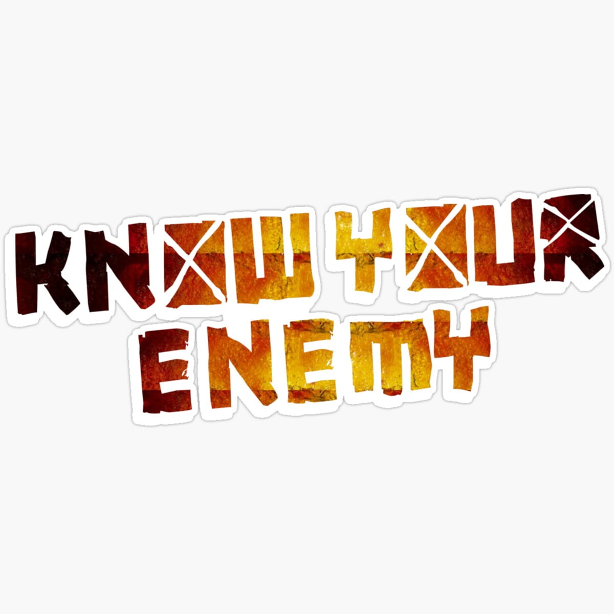 Kira Know Your Enemy - Song Logo Sticker Decorative Laptop, Phone ...