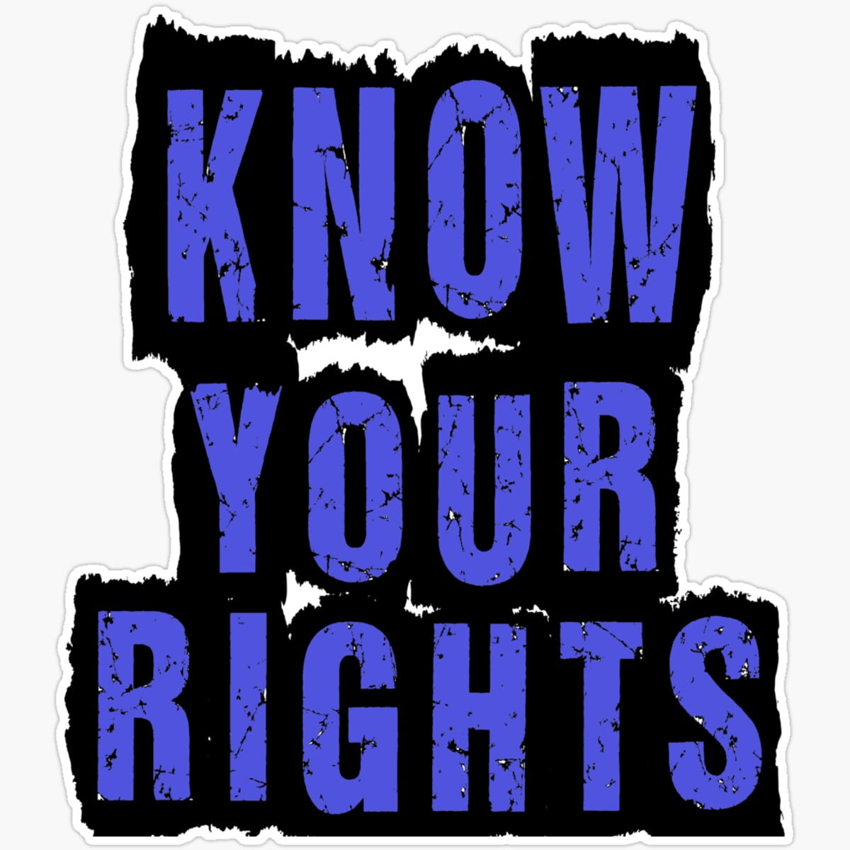 Kira Know Your Rights Sticker Decorative Laptop, Phone Stickers ...