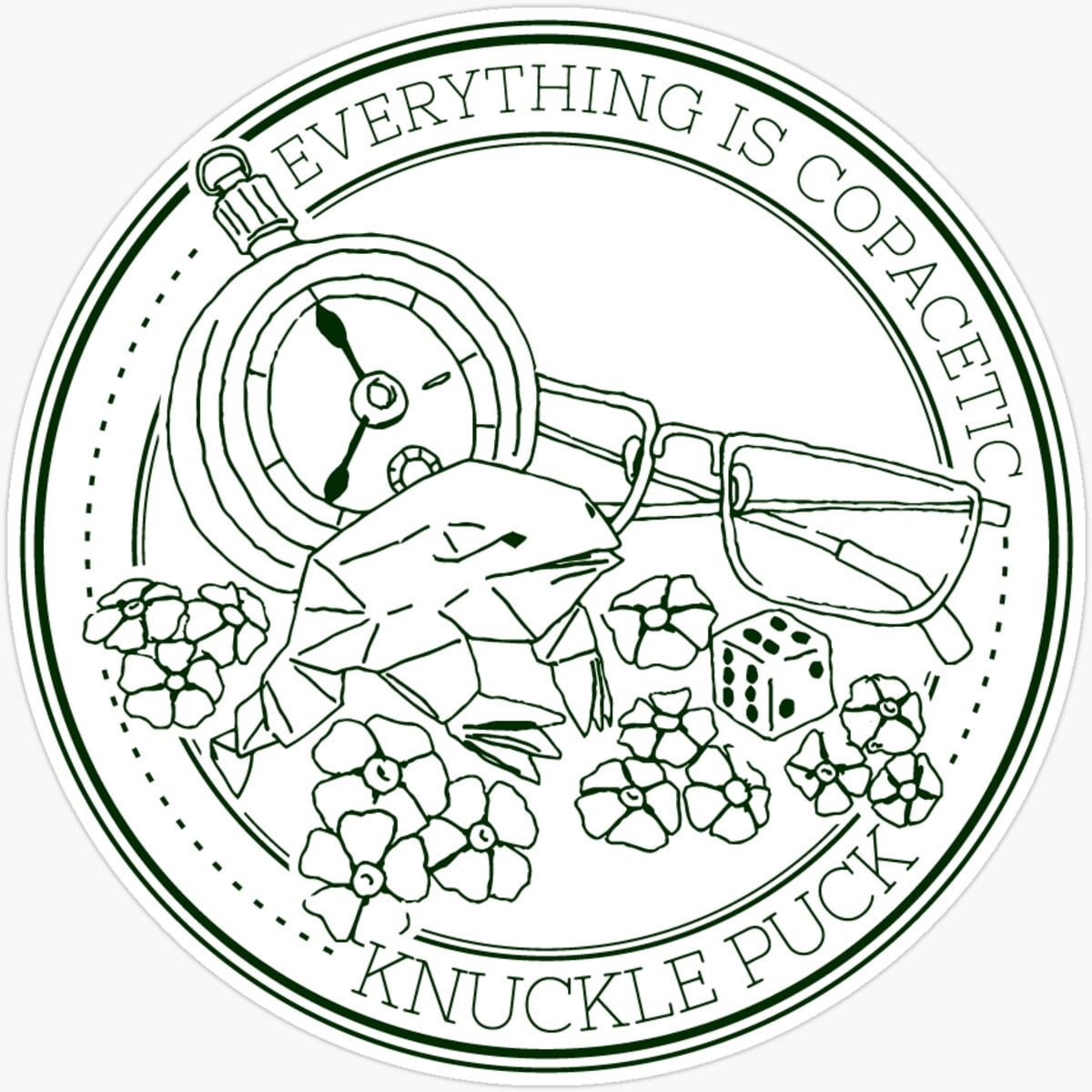 Kira Knuckle Puck - Copacetic Sticker Sticker Decorative Laptop, Phone ...
