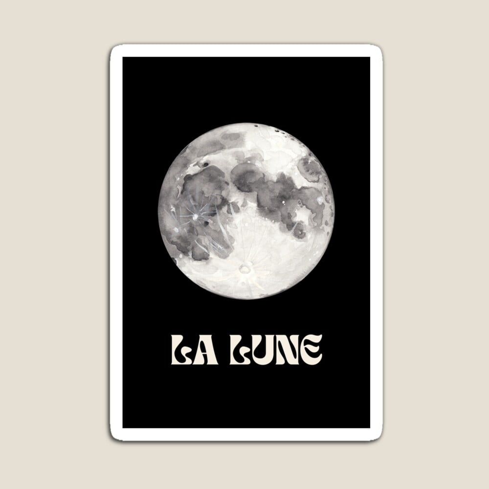 Kira - La Lune | Moon | Celestial | Retro | Black | French | Magical ...