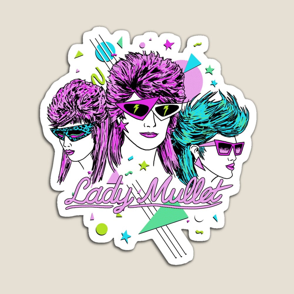 Kira - Lady Mullet Sticker - 3022 Hot Trending Vinyl Stickers - Walmart.com
