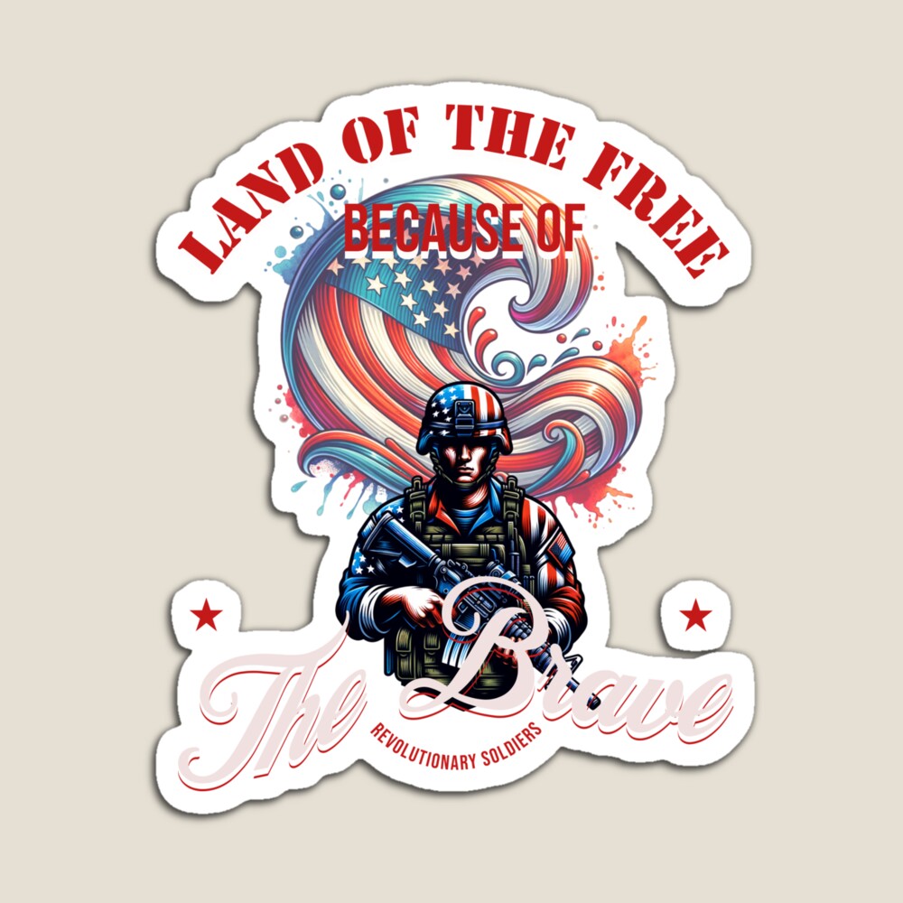 Kira - Land Of The Free Because Of The Brave Sticker - 4534 Hot ...