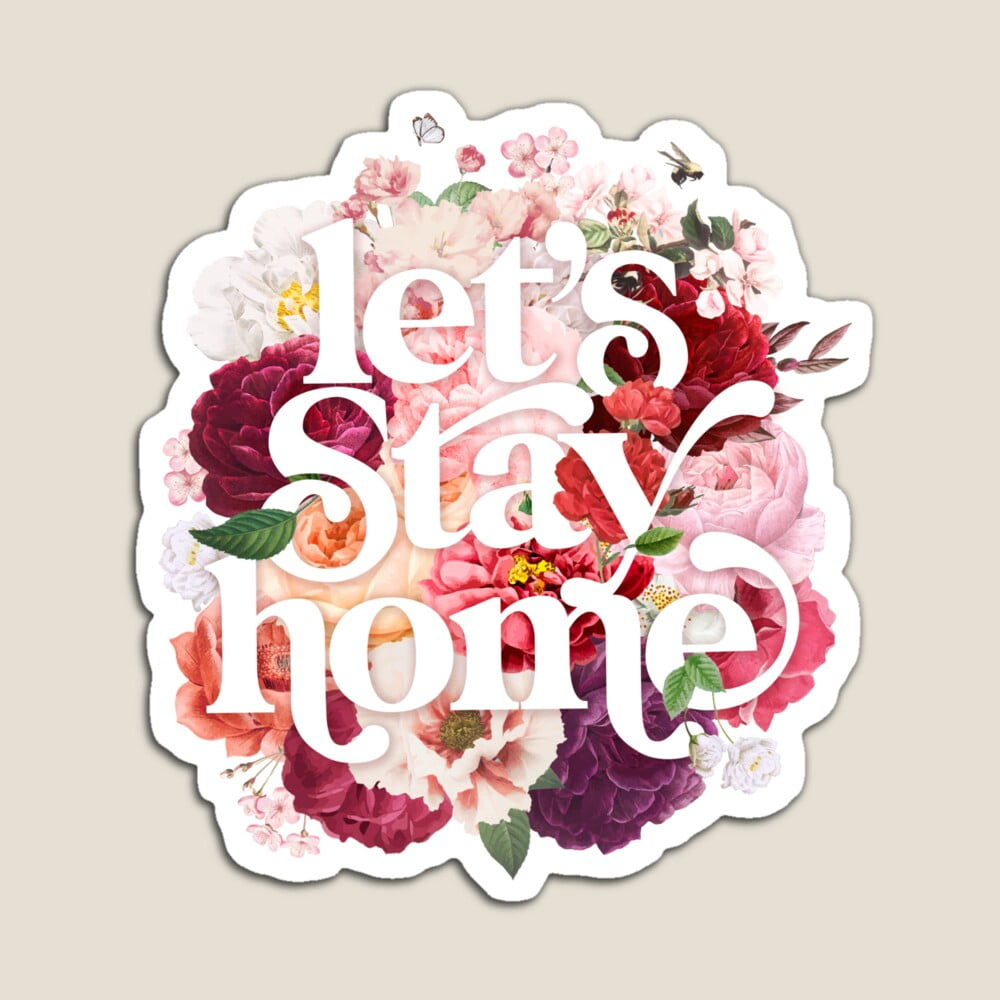 Kira - Let'S Stay Home (Pretty In Pink) Sticker - 1760 Hot Trending ...
