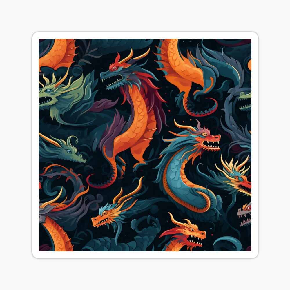 Kira Magnificent Dragon Glossy Sticker - Kir 292 Hot Trending Vinyl ...