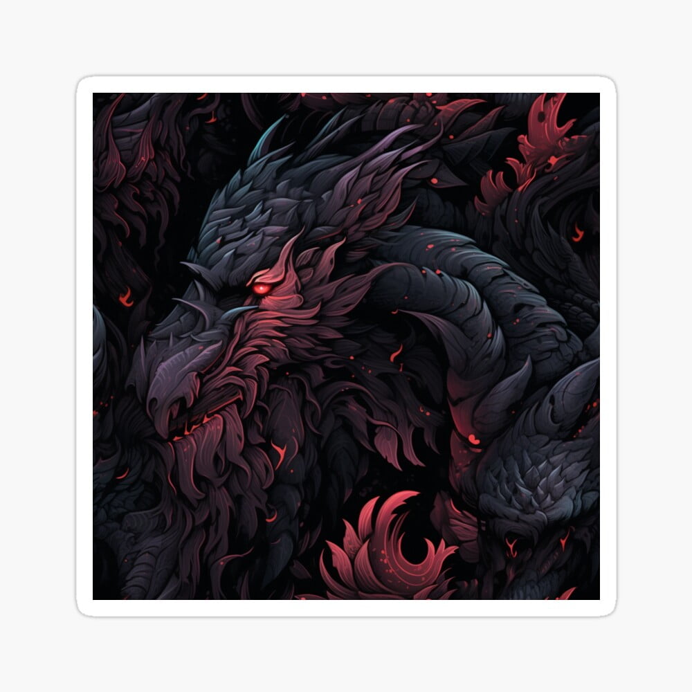 Kira Magnificent Dragon Sticker - Kir 287 Decorative Laptop, Phone ...