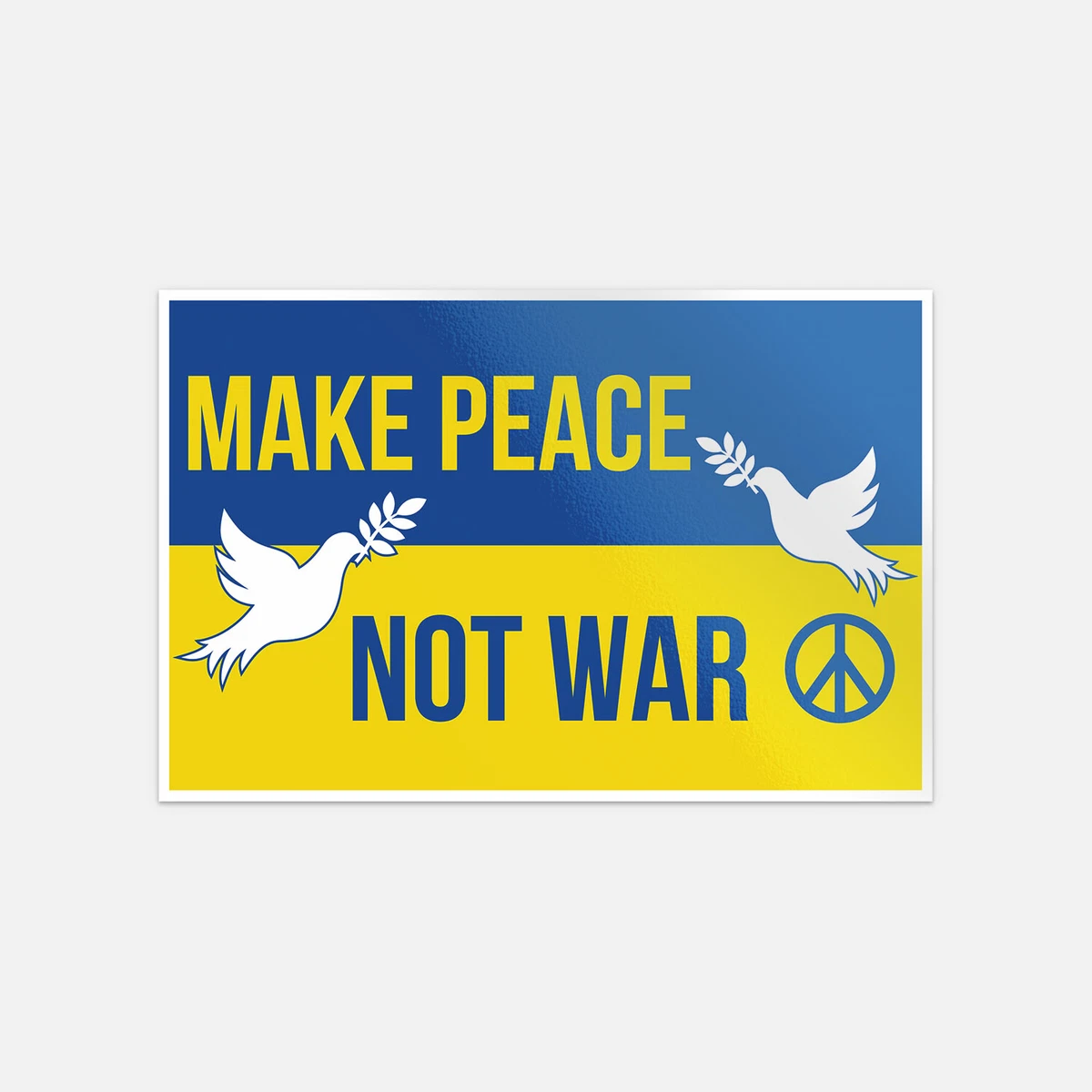 Kira Make Peace Not War Car Bumper Vinyl Sticker Decal Waterproof ...