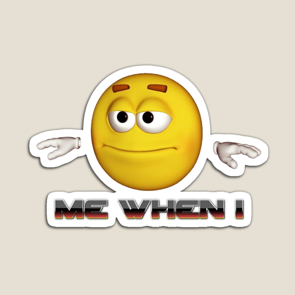 Kira - Me When I Cursed T Pose Sticker - 2729 Hot Trending Vinyl ...
