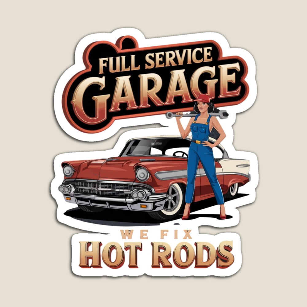 Kira - Mechanic Pinup Sticker - 1268 Hot Trending Vinyl Stickers ...