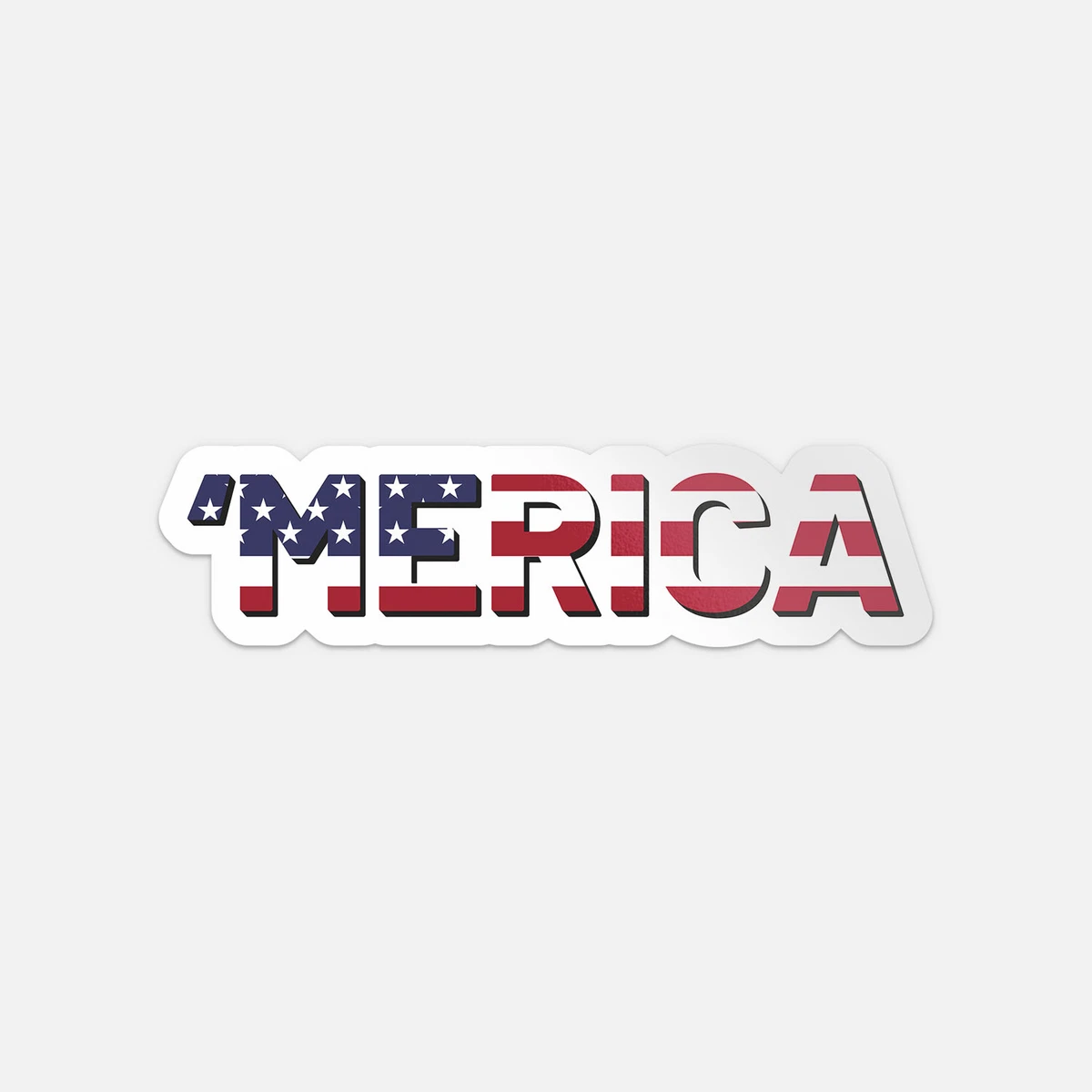 Kira Merica America USA Flag Car Bumper Vinyl Sticker Decal Waterproof ...