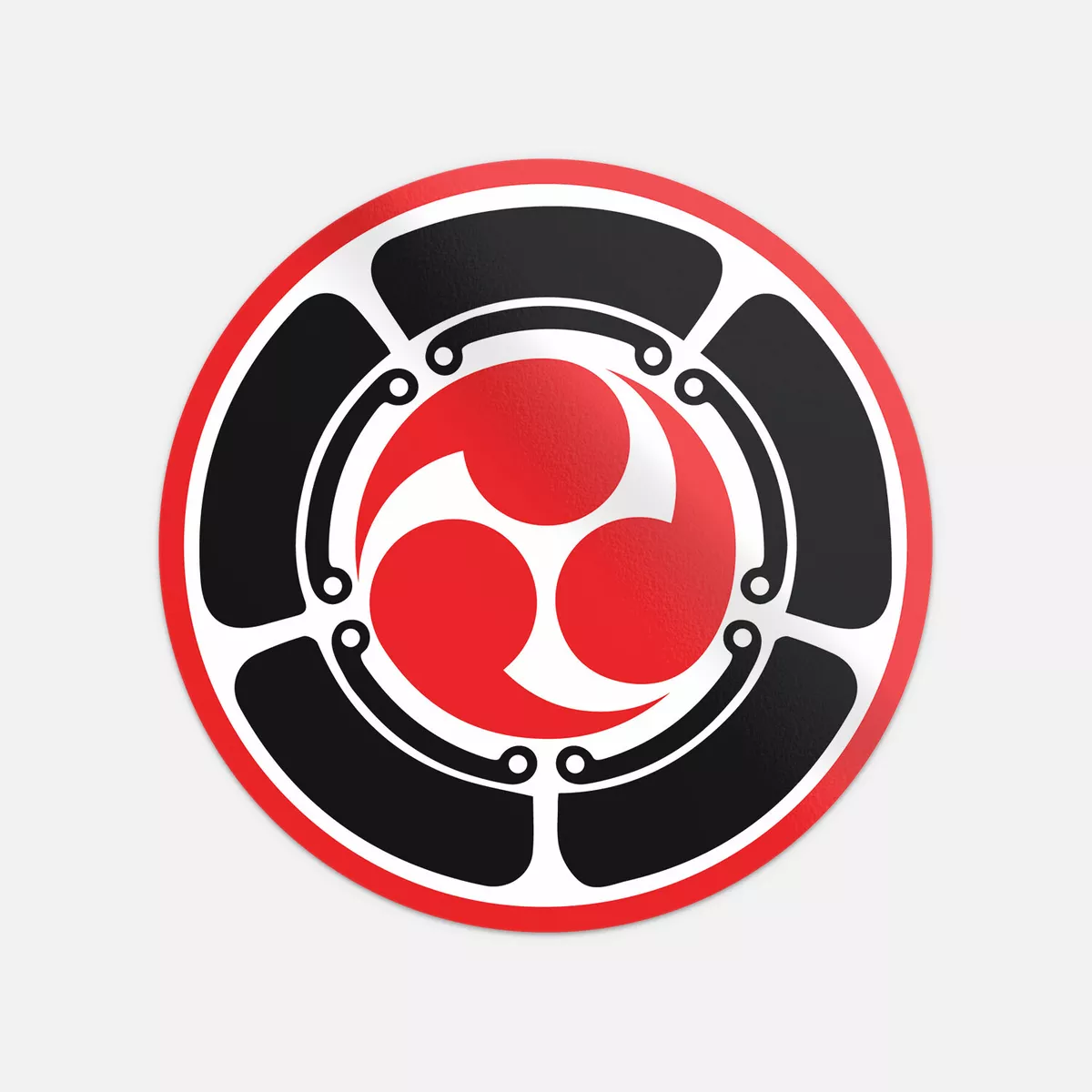 Kira Mitsu Tomoe Japanese Triad Symbol Martial Arts Vinyl Sticker Decal ...