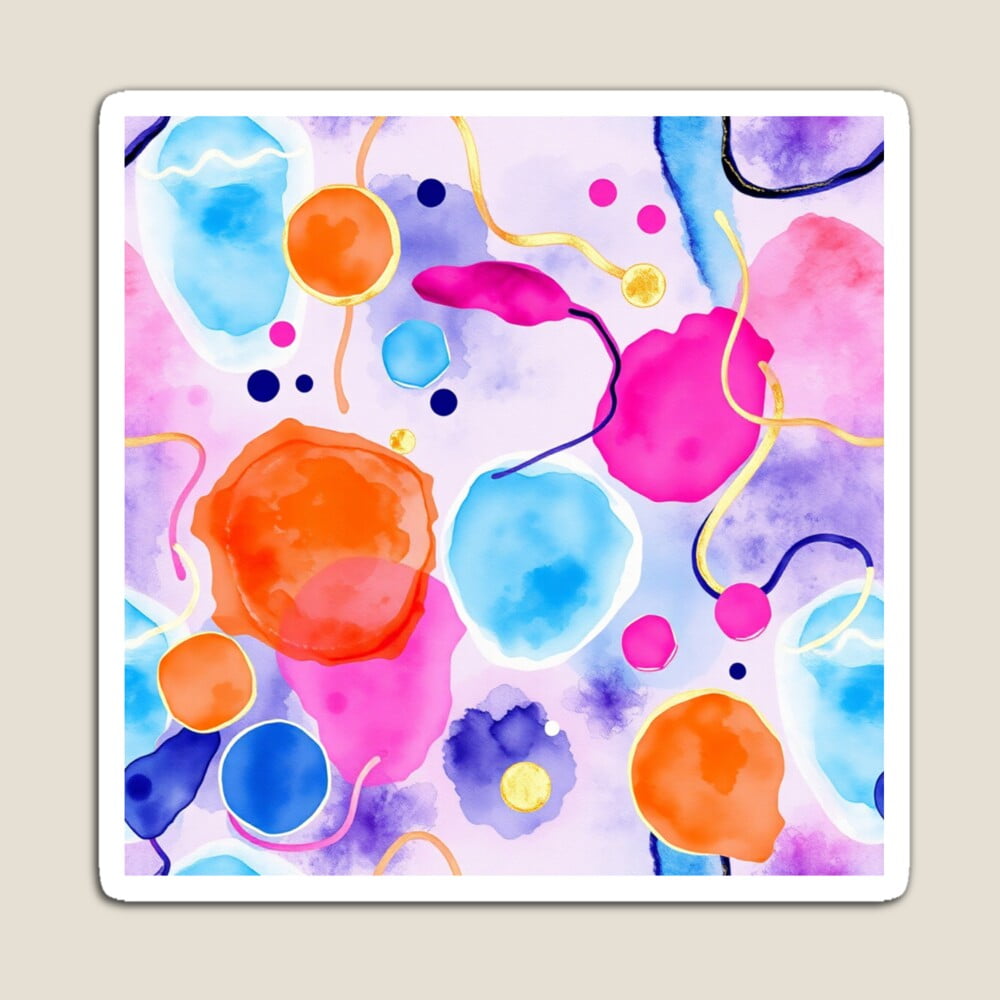 Kira - Modern Artistic Wrcolor Splash Design Sticker - 7106 Hot ...