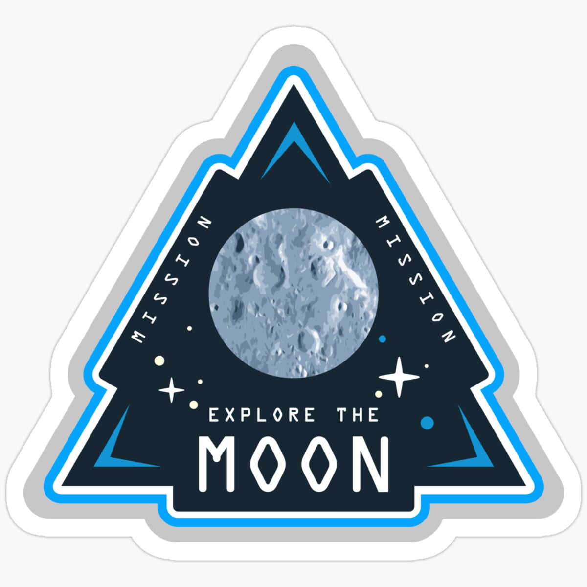 Kira Moon Badge Sticker Waterproof Sticker for Water Bottles, Laptops ...