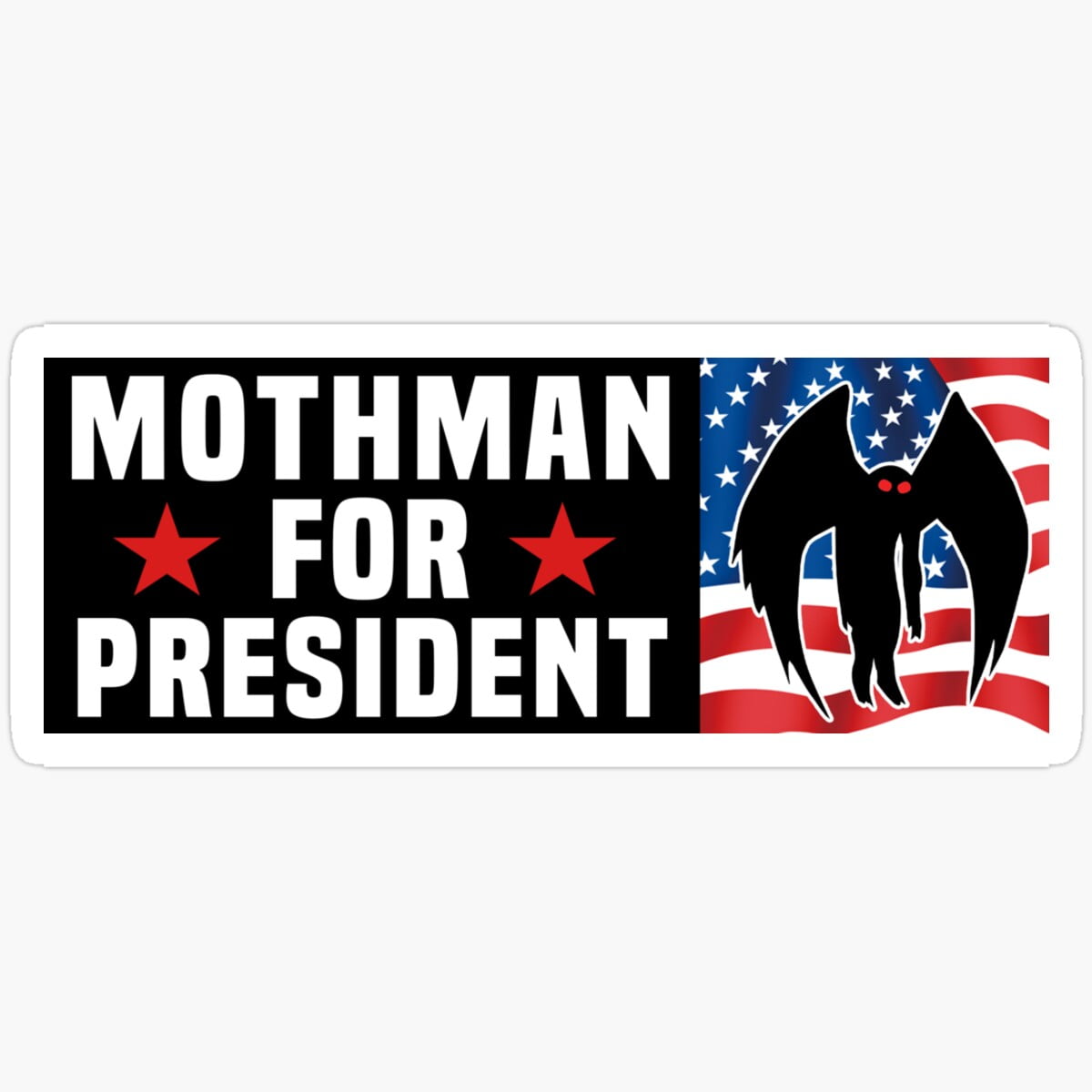 Kira Mothman For Funny Political Bumper Sticker Waterproof Sticker for ...