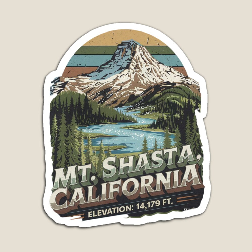 Kira - Mt Shasta Sticker - 1449 Hot Trending Vinyl Stickers - Walmart.com
