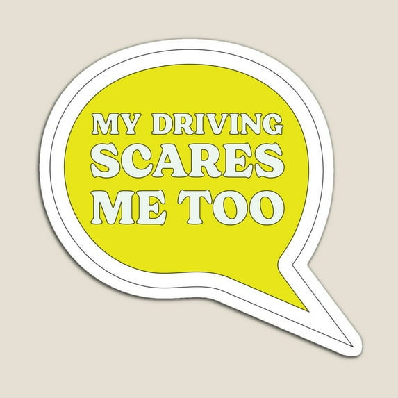 Kira - My Driving Scares Me Cute Window Car Decal Funny Sticker - 2171 ...