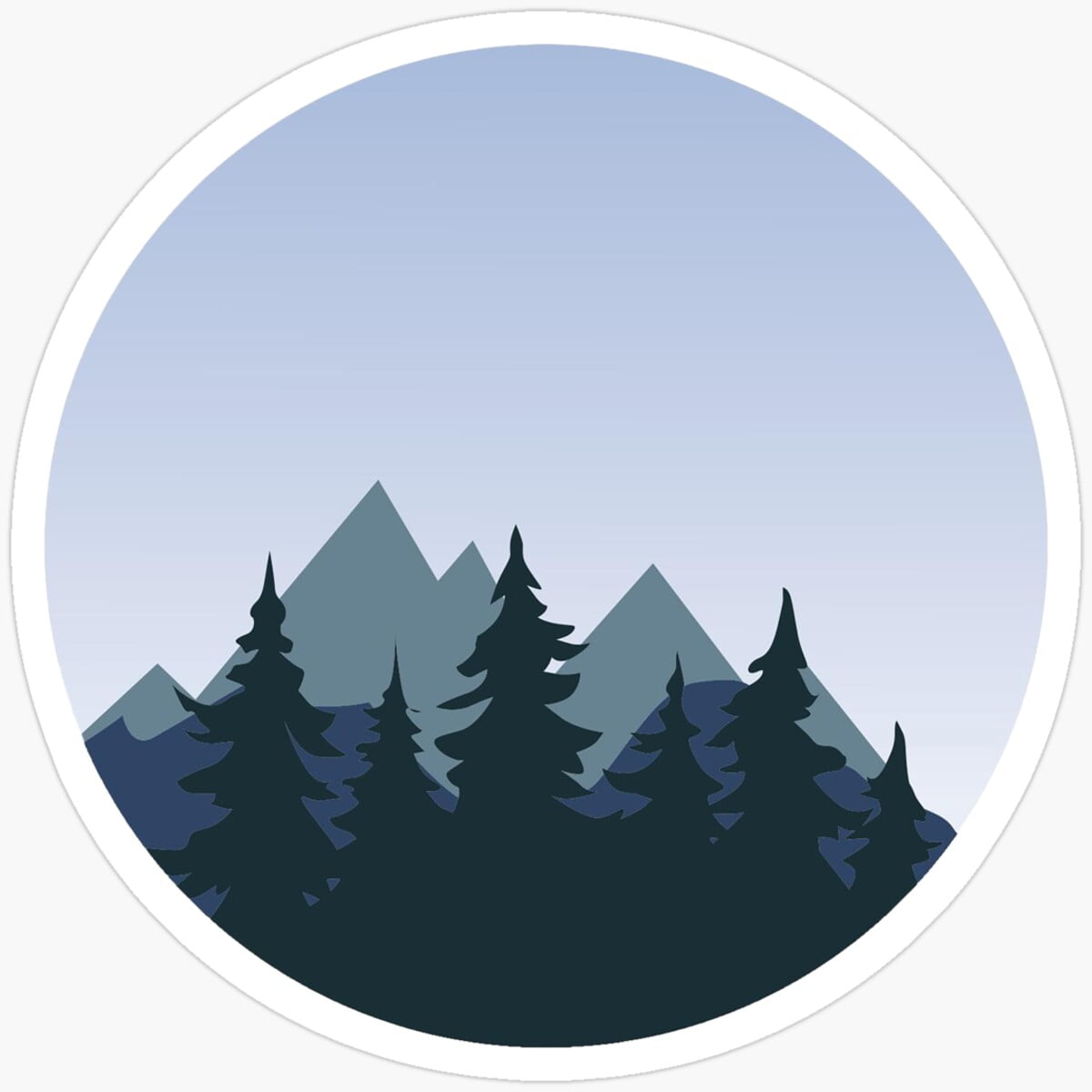 Kira Nature Blue and Green Sticker Waterproof Sticker for Water Bottles ...