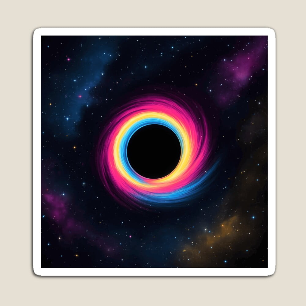 Kira - Neon Black Hole Vortex Sticker - 549 - Walmart.com