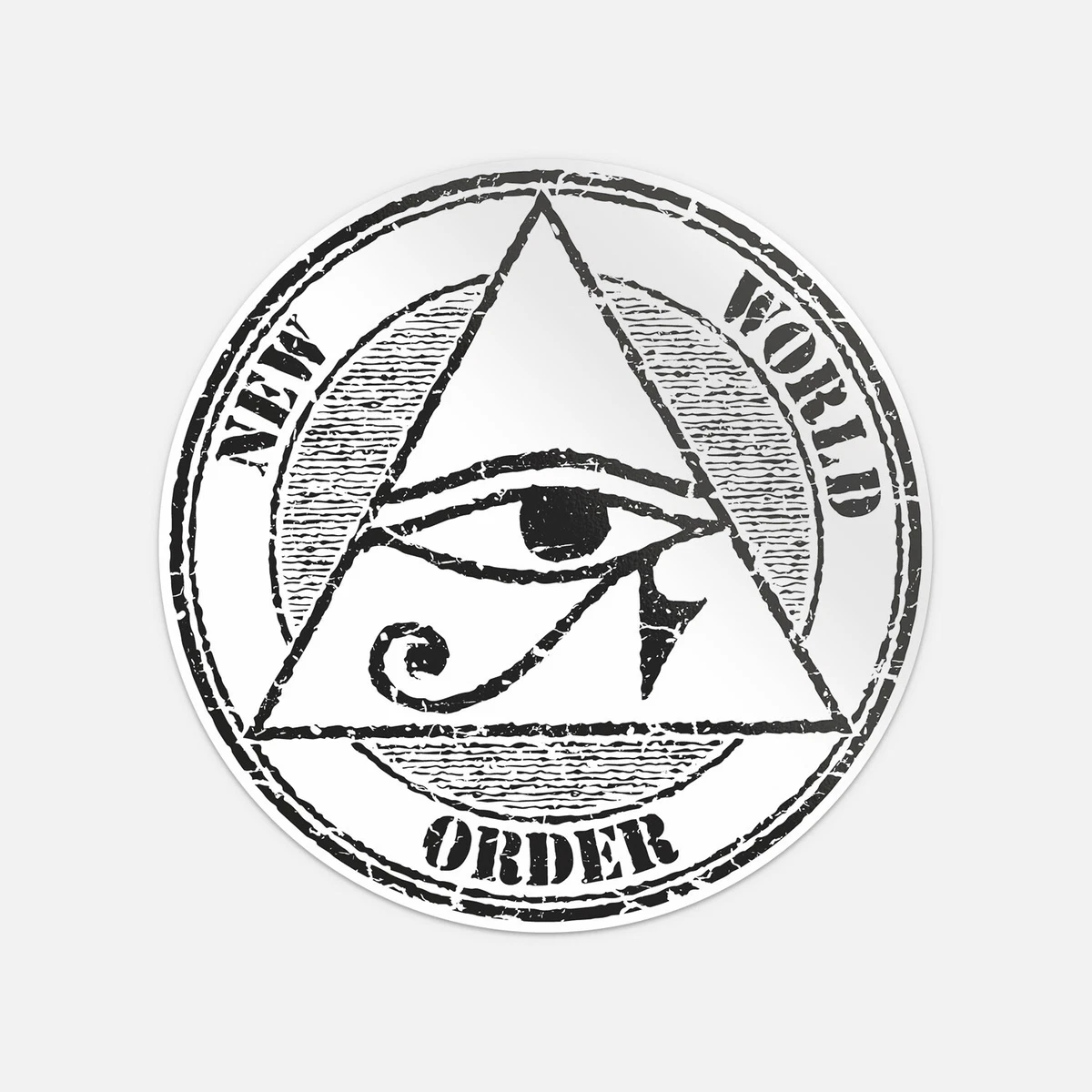 Kira New World Order Masonic All Seeing Eye Vinyl Sticker Decal ...