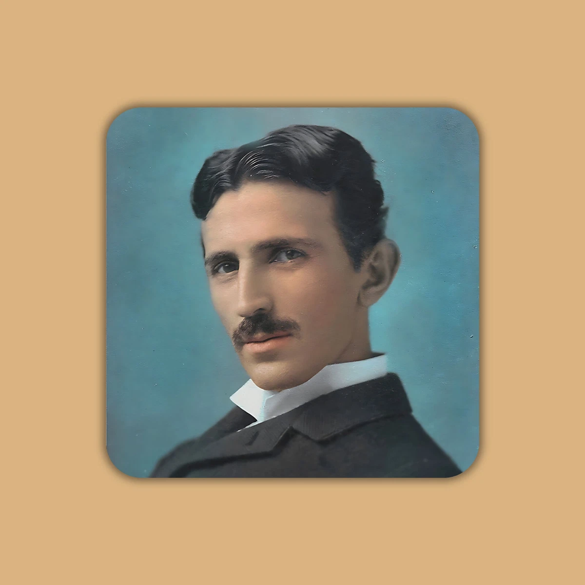 Kira Nikola Tesla Square Vinyl Laminated Sticker Waterproof Sticker for ...