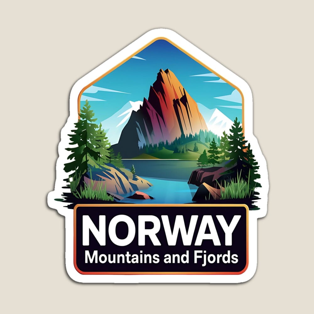 Kira - Norway Fjords - Norway - Norway Mountains Sticker - 6309 Hot ...