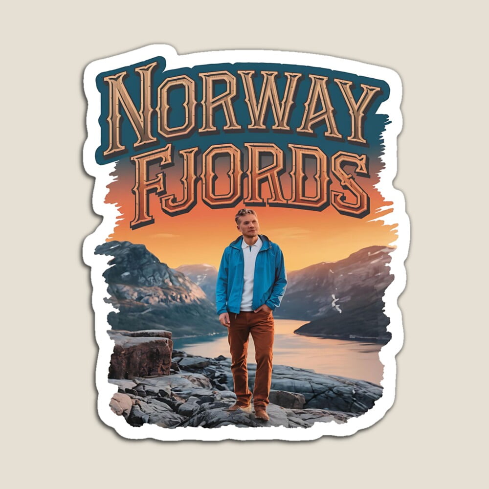 Kira - Norway Fjords - Norway - Norway Mountains Sticker - 6313 Hot ...