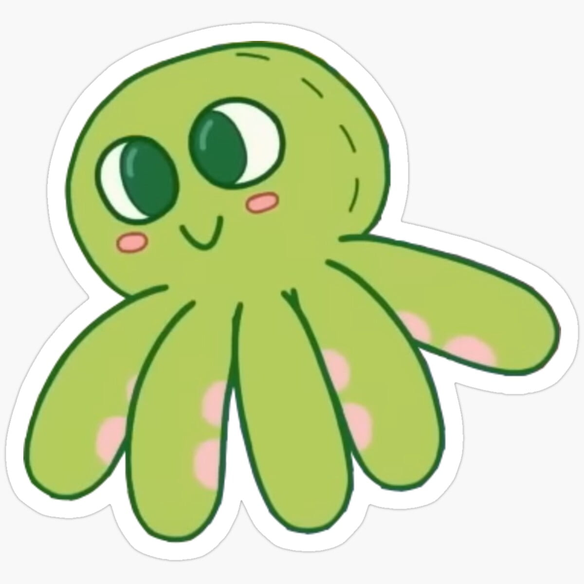 Kira Octopus Plush Toy Sticker Waterproof Sticker for Water Bottles ...