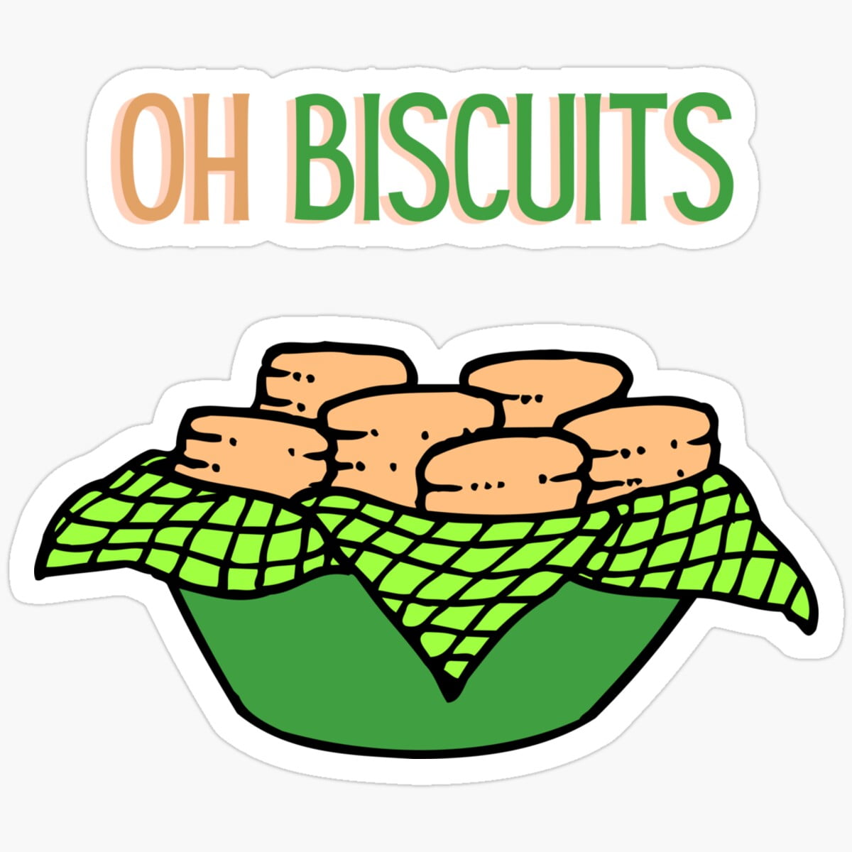Kira Oh Biscuits Sticker Waterproof Sticker for Water Bottles, Laptops ...