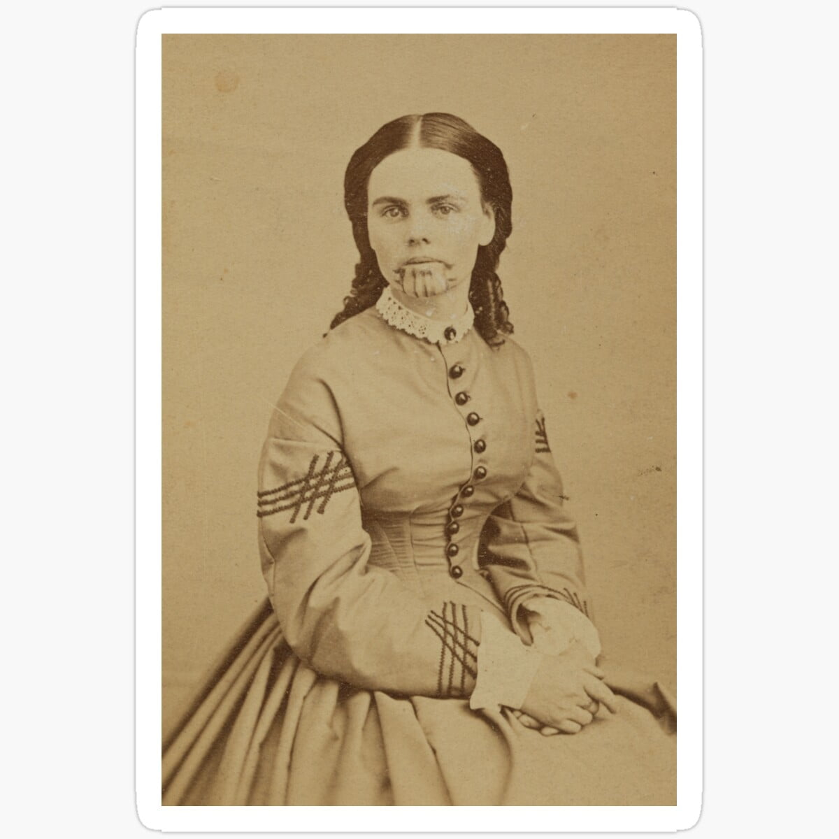 Kira Olive Oatman, 1863 Glossy Sticker Waterproof Sticker for Water ...