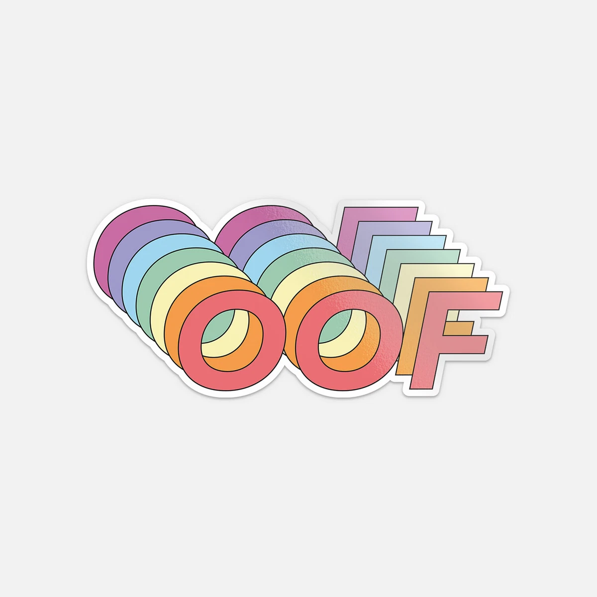 Kira Oof Funny Car Bumper Vinyl Sticker Decal Waterproof Sticker for Water Bottles, Laptops ...