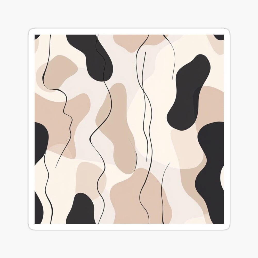 Kira Organic Composition And Serenity Sticker - Kir 1824 Decorative ...