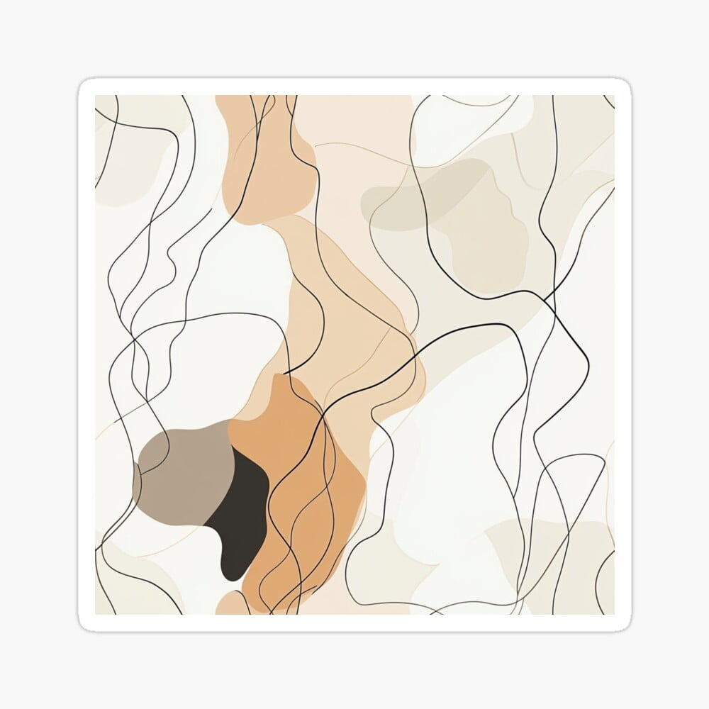 Kira Organic Composition And Serenity Sticker - Kir 1863 Decorative ...