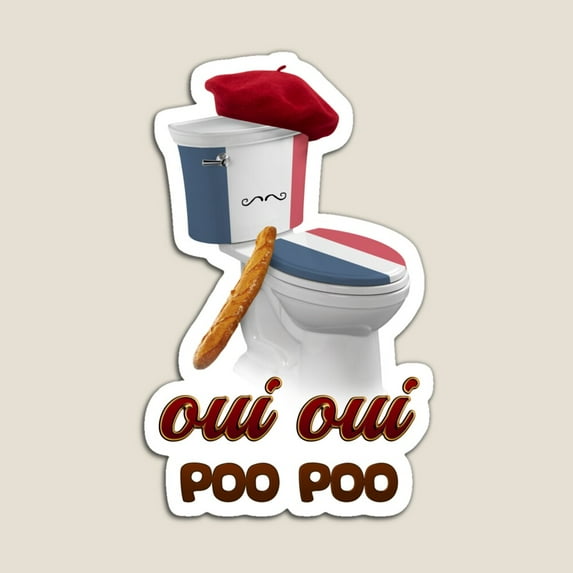 Kira - Oui Oui Poo Poo French Toilet Sticker - 2724 Hot Trending Vinyl ...